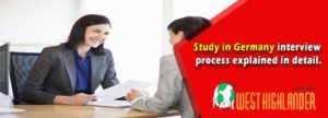Study in Germany interview process explained in detail.
