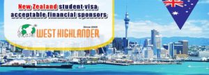 New Zealand student visa acceptable financial sponsors