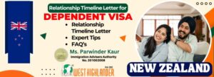 Relationship Timeline Letter for Dependent Visa New Zealand